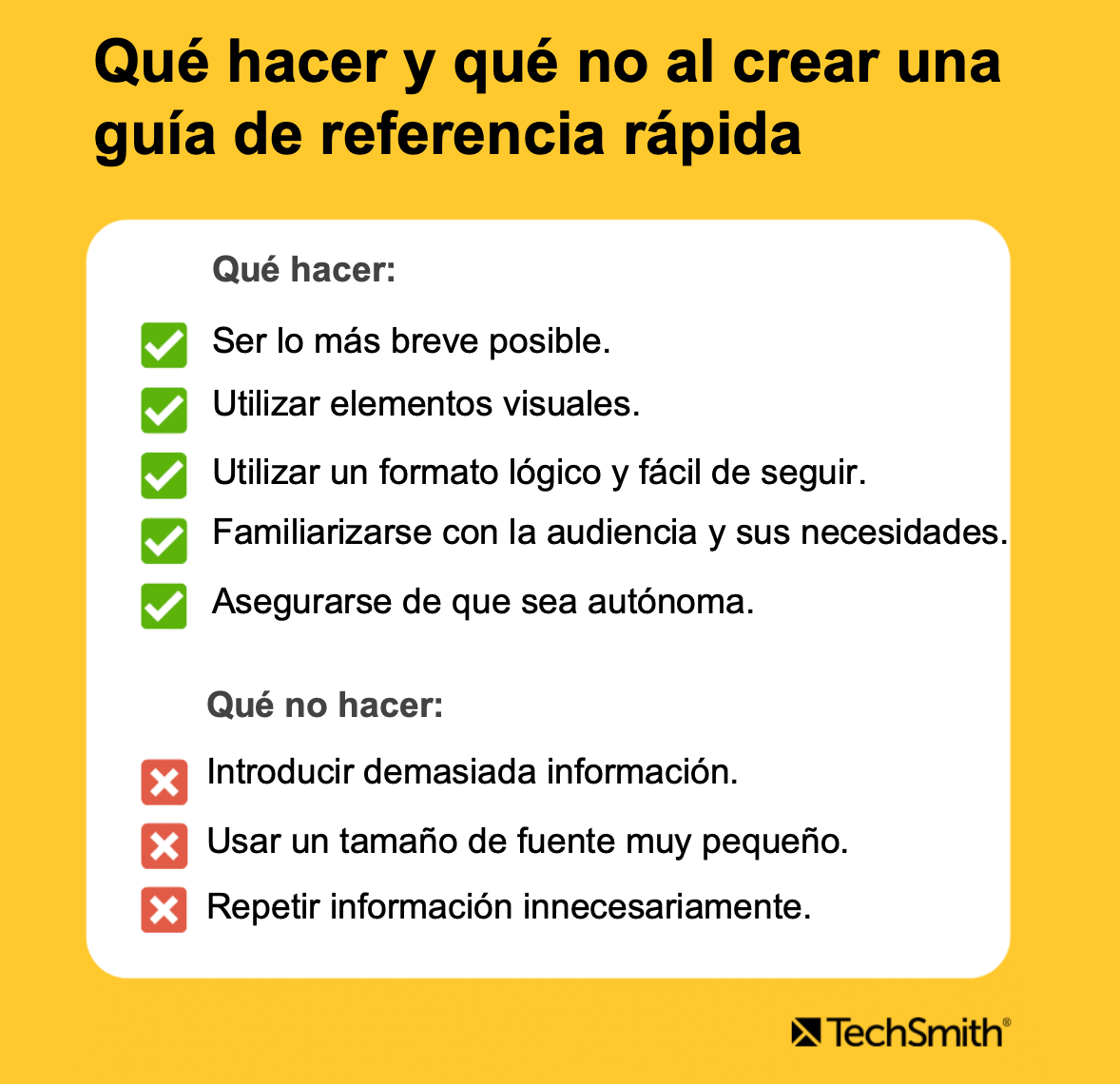 ¿Cómo hacer una guía de referencia rápida? | The TechSmith Blog ¿Cómo hacer una guía de referencia rápida? | The TechSmith Blog