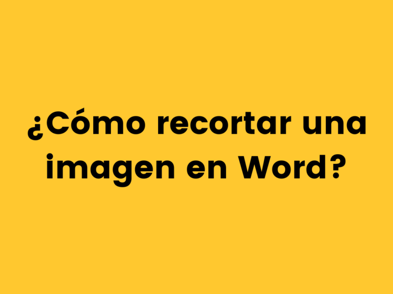 ¿Cómo recortar una imagen en Word? | TechSmith